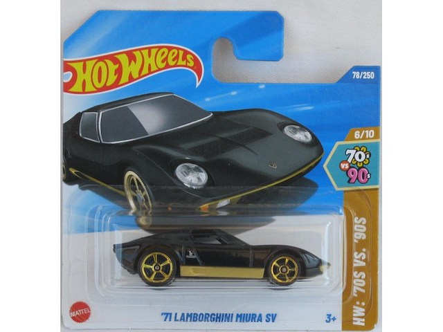 hot wheels lamborghini miura