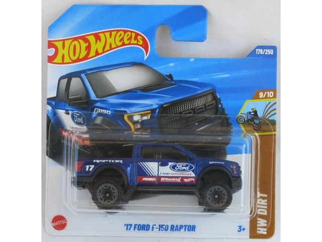 hot wheels ford F150 raptor `17