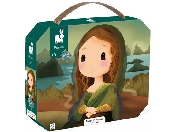 Janod Kartonske puzzle Leonardo da Vinči 100 delova