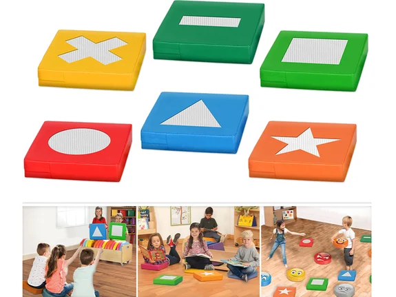 Edukativne Strunjače set od 6 komada Iron Sport - male edukativne strunjače 50x50cm sa 6 motiva