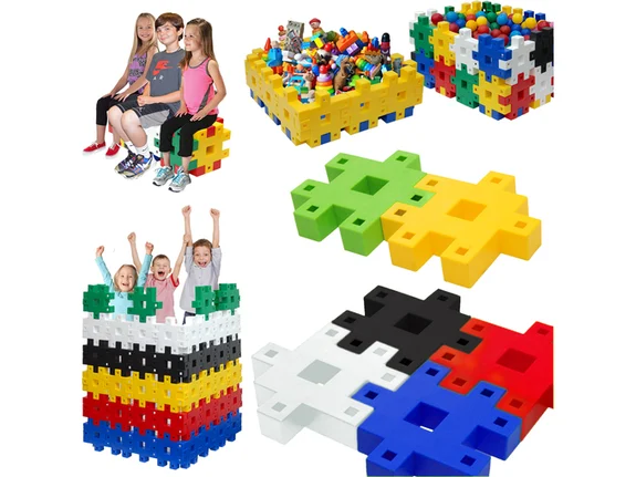 Kocke za igru - Mega Kocke set od 60 mega kocki dimenzija 23cmx23cm debljine 4,5cm