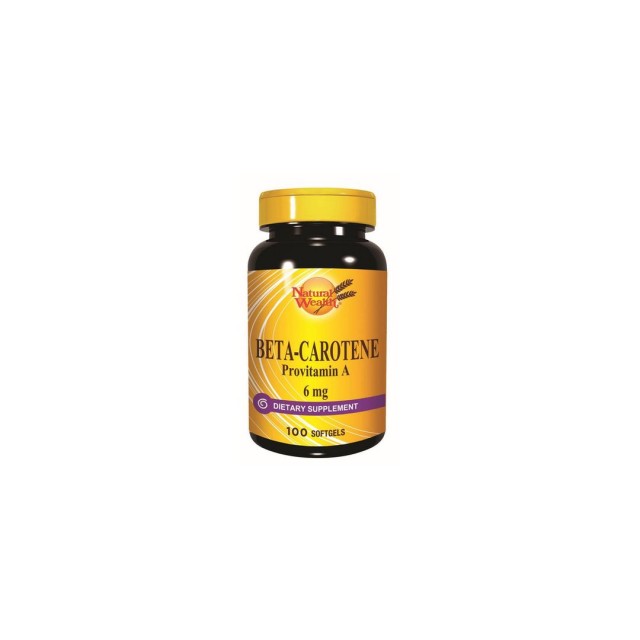NATURAL WEALTH BETA-CAROTENE 6MG SOFTGELS A100