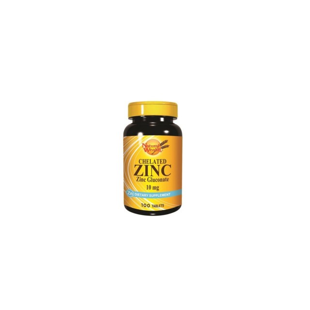 NATURAL WEALTH CHELATED ZINC TABLETE 100X10MG