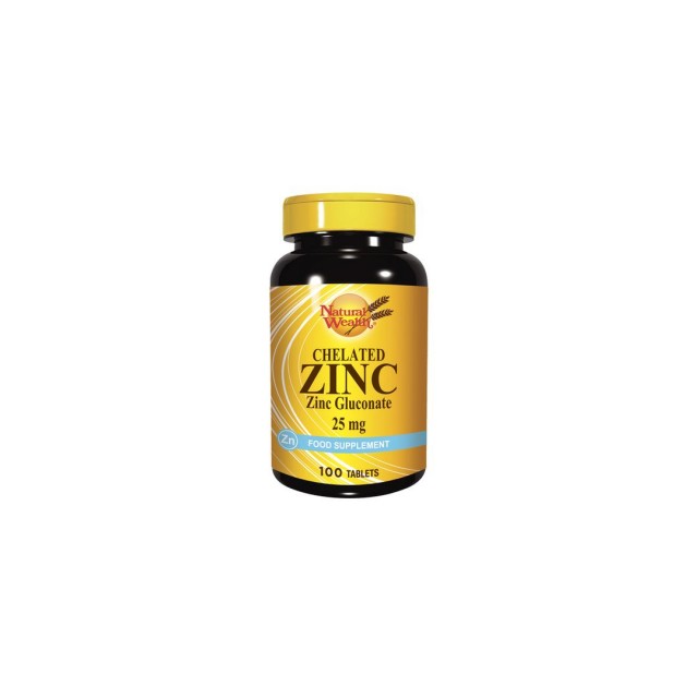 NATURAL WEALTH ZINC HELIRANI 100X25MG