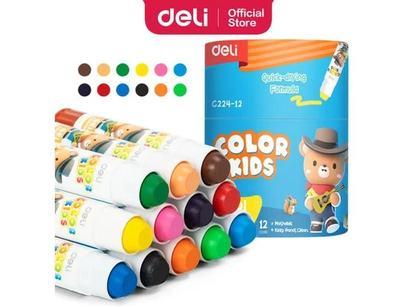 Deli Gel tempera u tubi Color Kids 1/12 EC224-12