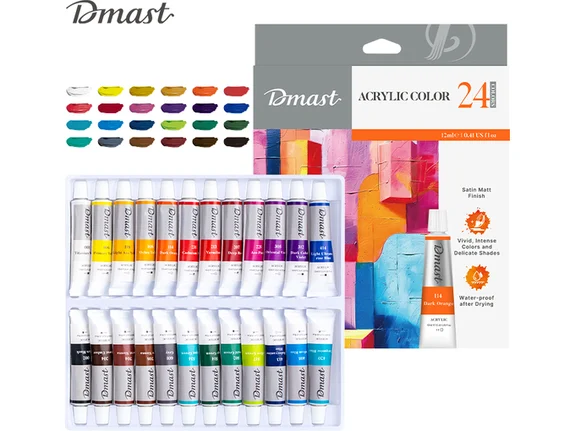 Deli Akrilne boje Profesionalne Dmast Pebeo 12ml 1/24 EC331-24