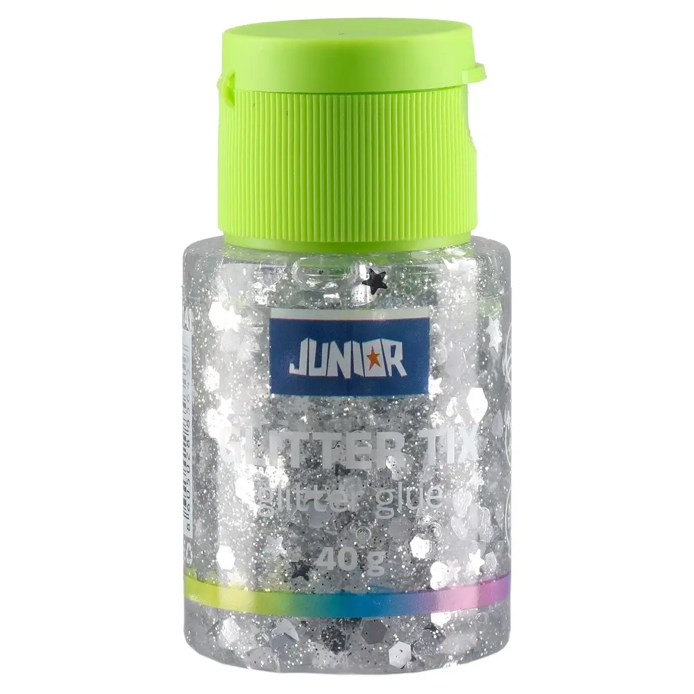 Glitter Tix, lepak sa šljokicama, 40g Srebrna