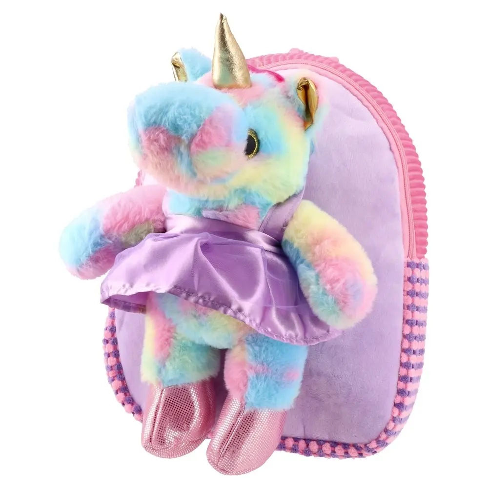 Sazio Neo Predškolski ranac Rainbow Unicorn Lush, Ljubičasto-roze