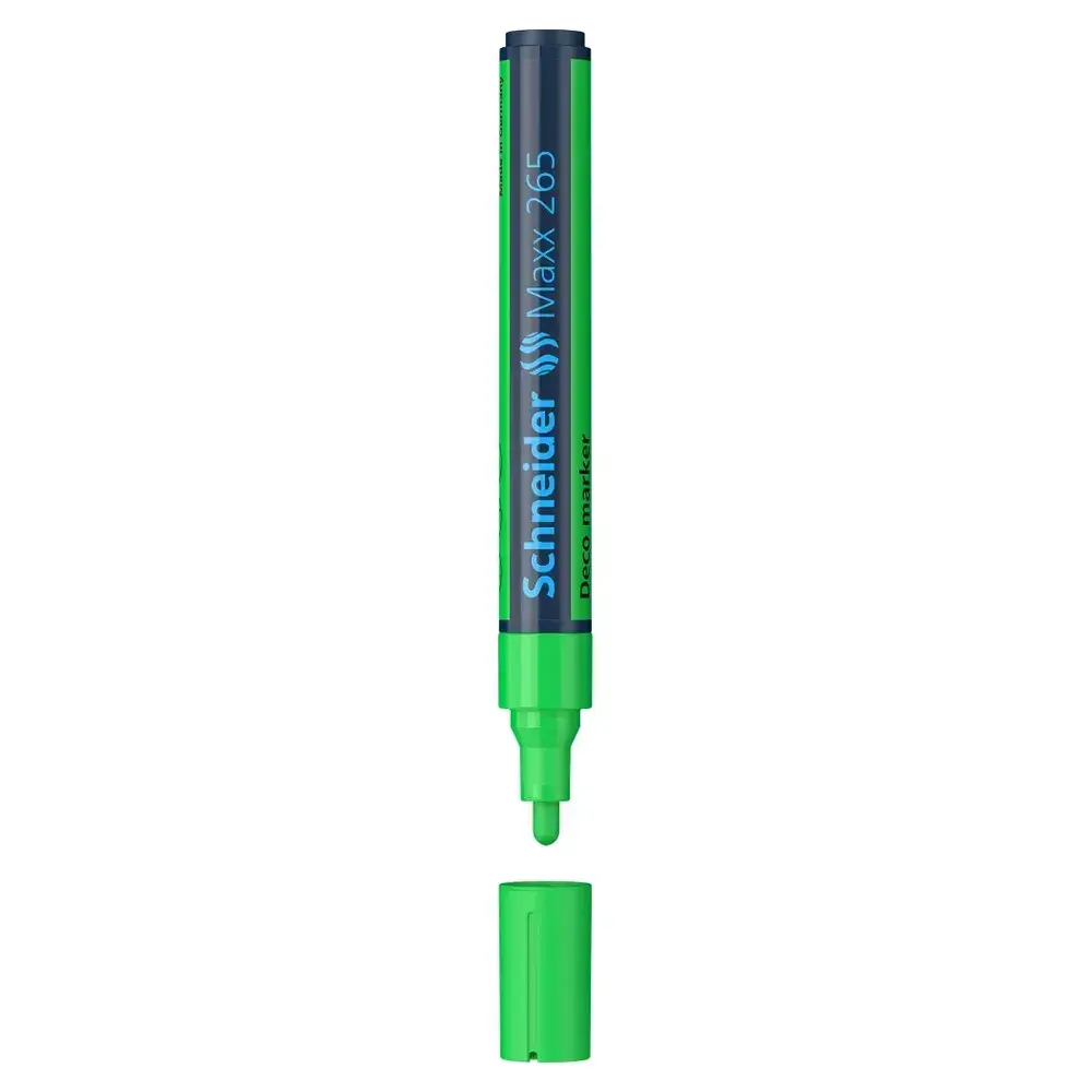 Schneider Marker tečna kreda Maxx 265, Okrugli vrh, Svetlozeleni