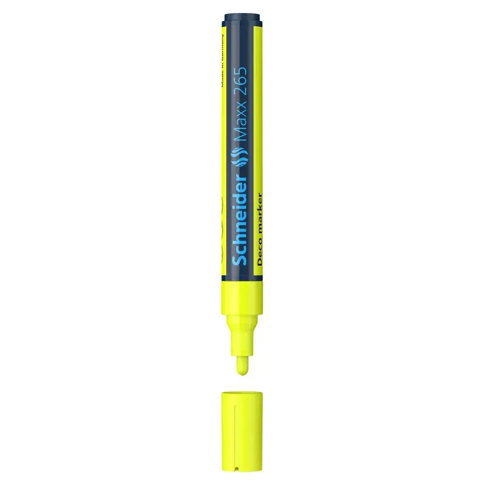 Schneider Marker tečna kreda Maxx 265, Okrugli vrh, Žuti