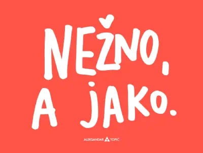 Aca Top Cat Magnet Nežno, a jako, 7.5x5.5cm, Narandžasti