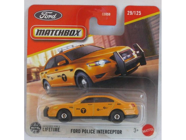 matchbox ford interceptor taxi