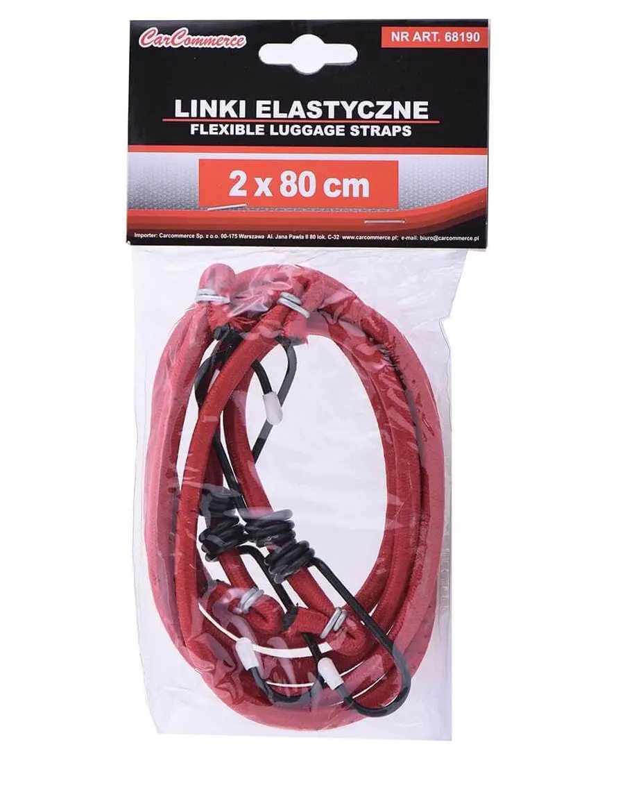 CCM Trake Za Zatezanje Prtljaga, Set od 2, 80cm, Crvene