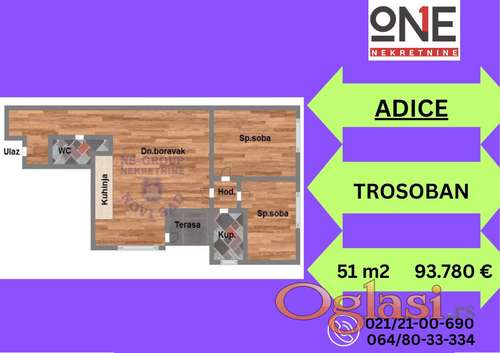 Izgradnja trosoban na adicama