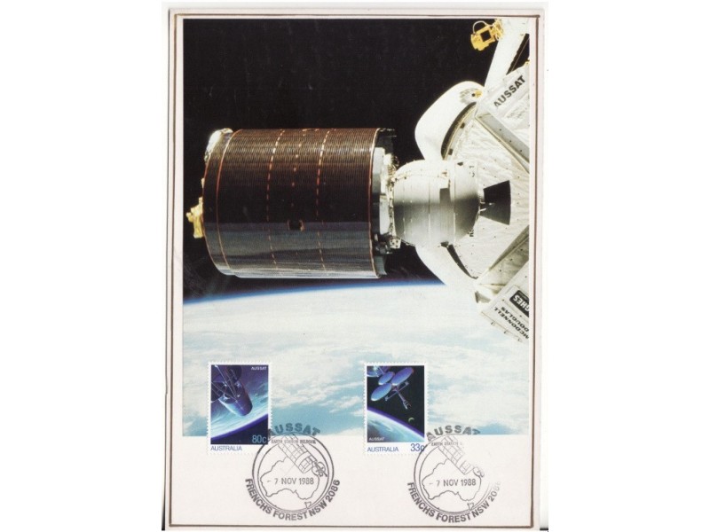 Australija - prigodno - kosmos 1988