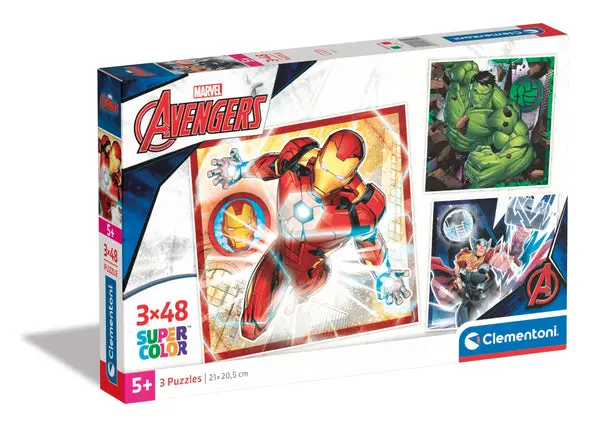 Clementoni Puzzle za decu Marvel Avengers, 3x48 delova