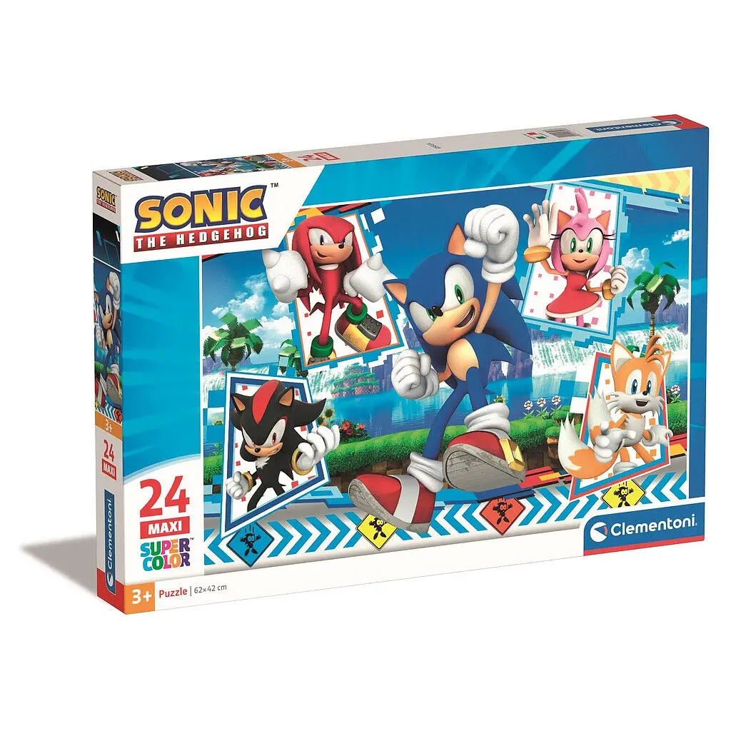 Clementoni Puzzle za decu Maxi Sonic The Hedgehog, 24 dela