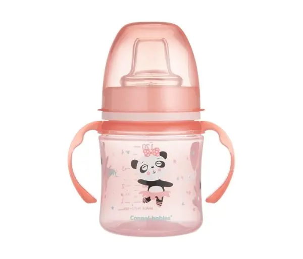 Canpol Babies Čaša za bebe "Exotic Animals" 120ml roze