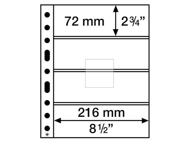 Leuchtturm Grande 4C listovi za novčanice.