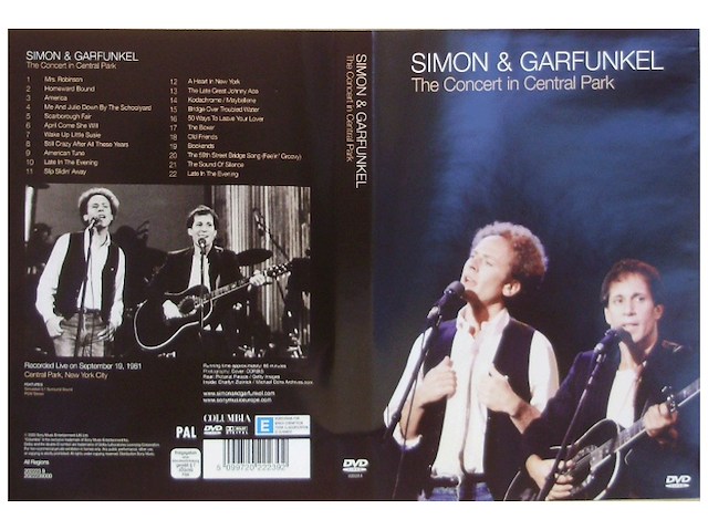 SIMON &;; GARFUNKEL - THE CONCERT IN CENTRAL PARK - DVD