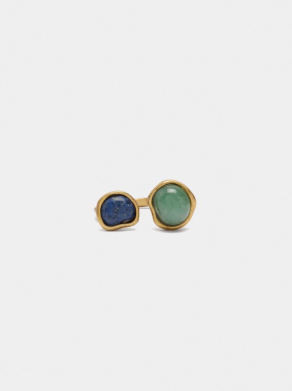 IRREGULAR RING WITH STONES