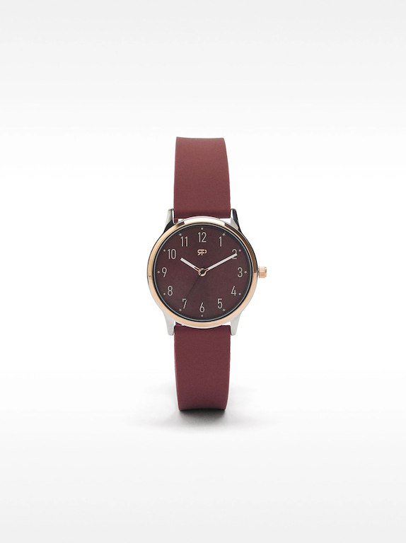 WATCH WITH SILICONE STRAP