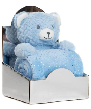 BBO set za bebe ćebe sa igračkom – Blue Bear