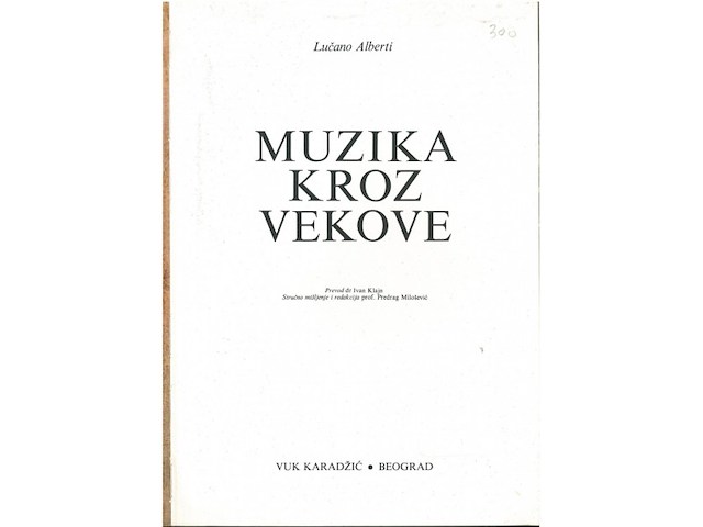 MUZIKA KROZ VEKOVE