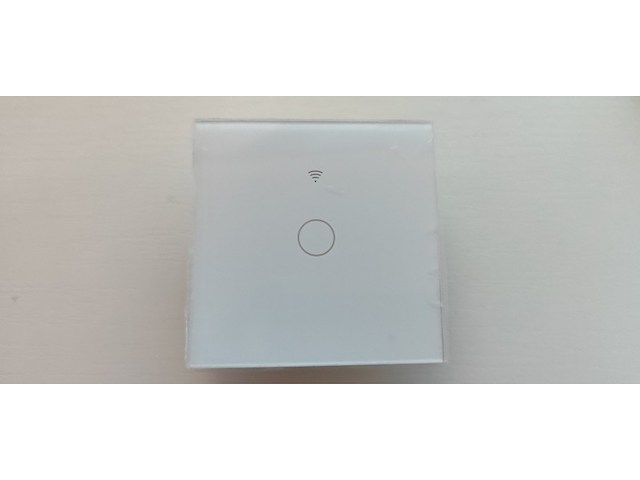 WIFI prekidač na dodir sa jednim tasterom u beloj boji