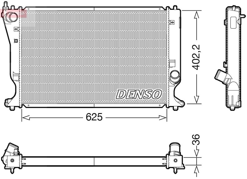Hladnjak, hlađenje motora DENSO DRM50132