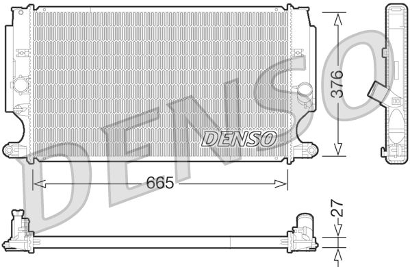 Hladnjak, hlađenje motora DENSO DRM50072