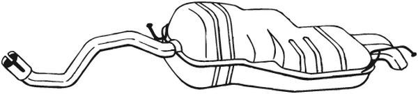 Zadnji izduvni lonac BOSAL 279-111