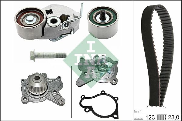 Pumpa za vodu + komplet zupčastog kaiša Schaeffler INA 530 0542 30