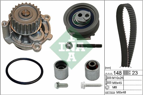Pumpa za vodu + komplet zupčastog kaiša Schaeffler INA 530 0445 32