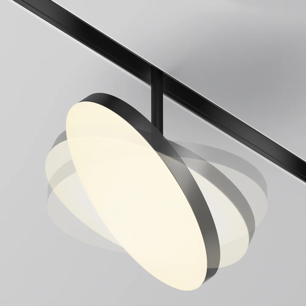Maytoni Plato Exility magnetni šinski reflektor crni 3000K 15W 120°