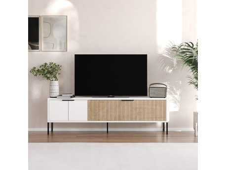HANAH HOME TV polica Noah White Rattan