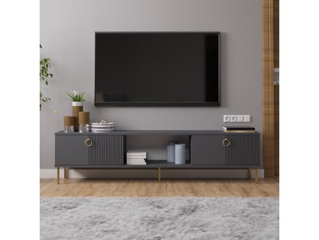 HANAH HOME TV polica Paye Anthracite