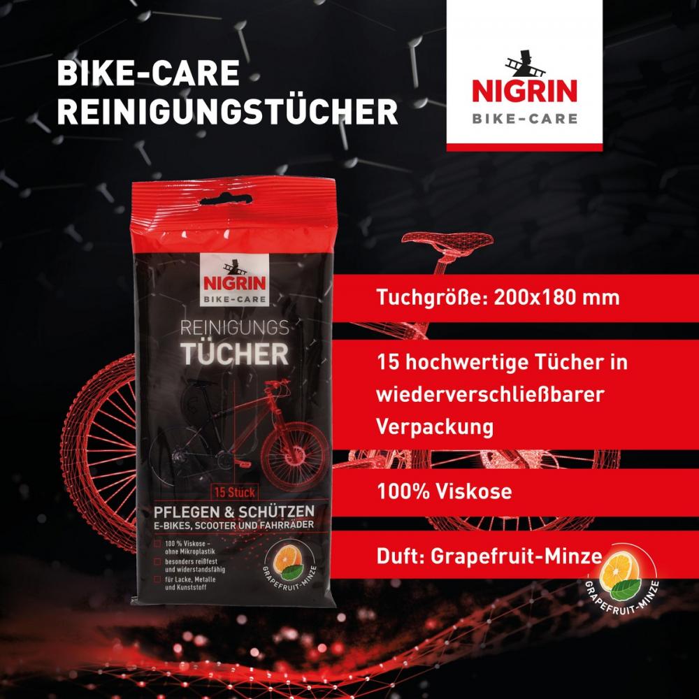 Nigrin Bike Care maramice za čišćenje i zaštitu bi