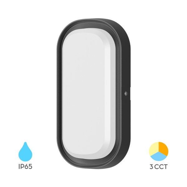 BRY-BULKHEAD-12W-ELP-CRNA-3U1-IP65-LED PLAFONJERA