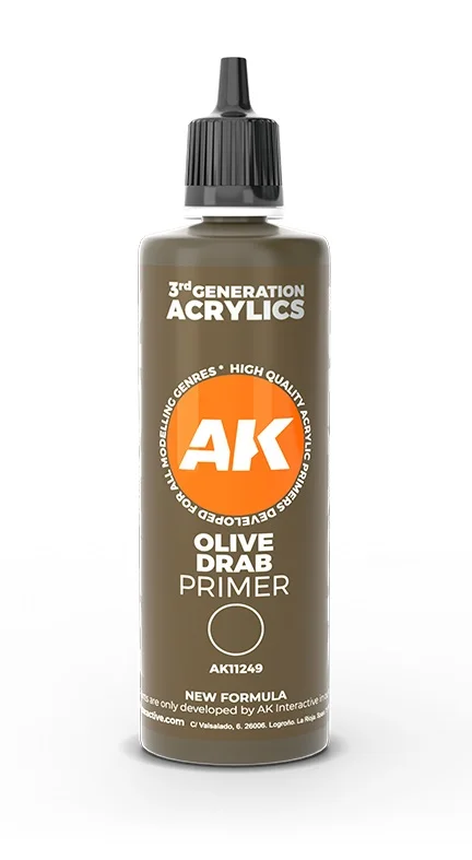 AK Olive drab Acrylic Primer 100 ml 3rd Generation