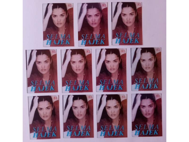 Planetarne Zvezde 2000 kartice - Selma Hajek lot x11