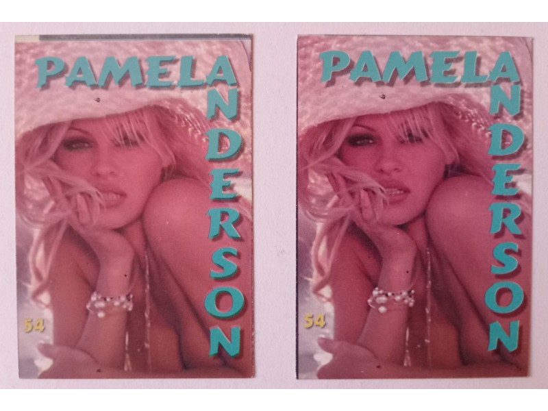 Planetarne Zvezde 2000 kartice - Pamela Anderson lot x2