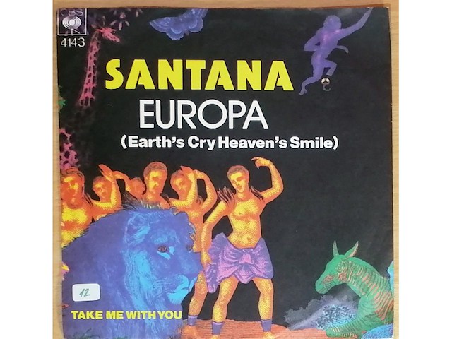 SP SANTANA - Europa (1976) 1. pressing, VG+/M, odlična