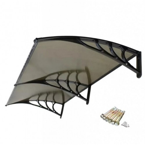 Nadstrešnica 200x100 Crna Bronza 5mm Leksan 1510