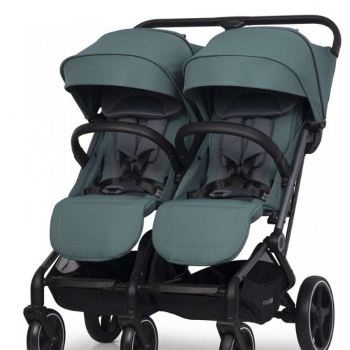 Kolica za blizance Eurocart Easy Go Echo Cloudy Green