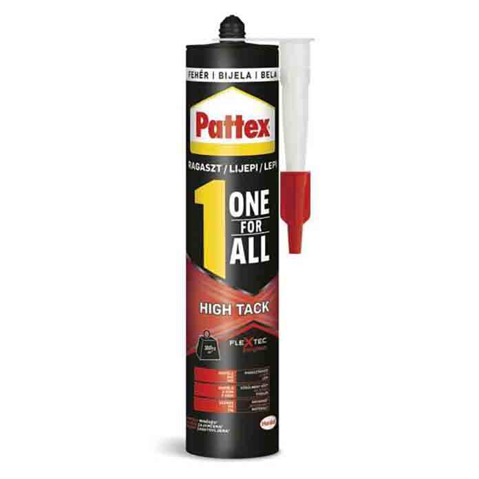 Pattex ONE FOR ALL High Tack montažni lepak – beli, 440 g