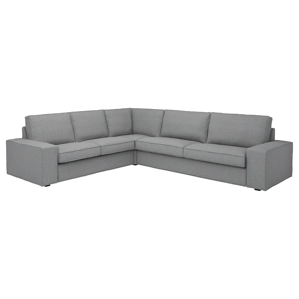 KIVIK Ugaona sofa, 5-sed, Tibbleby bež/siva