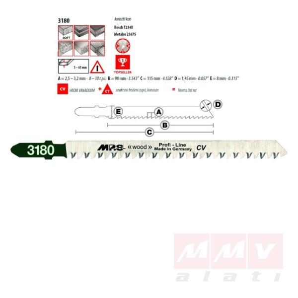 MPS Ubodna testera MPS HC 123 5 kom