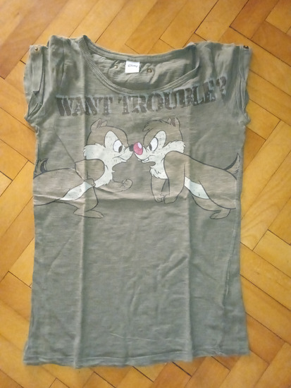 disney veverice chip n dale print majica