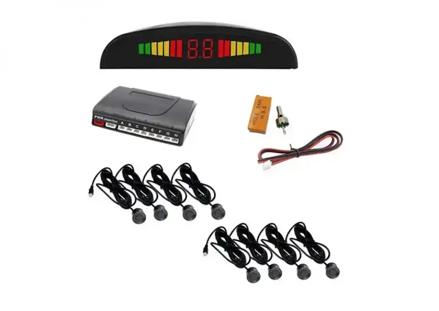 Parking senzor 8 senzora (4+4) LED displej KT-PS308